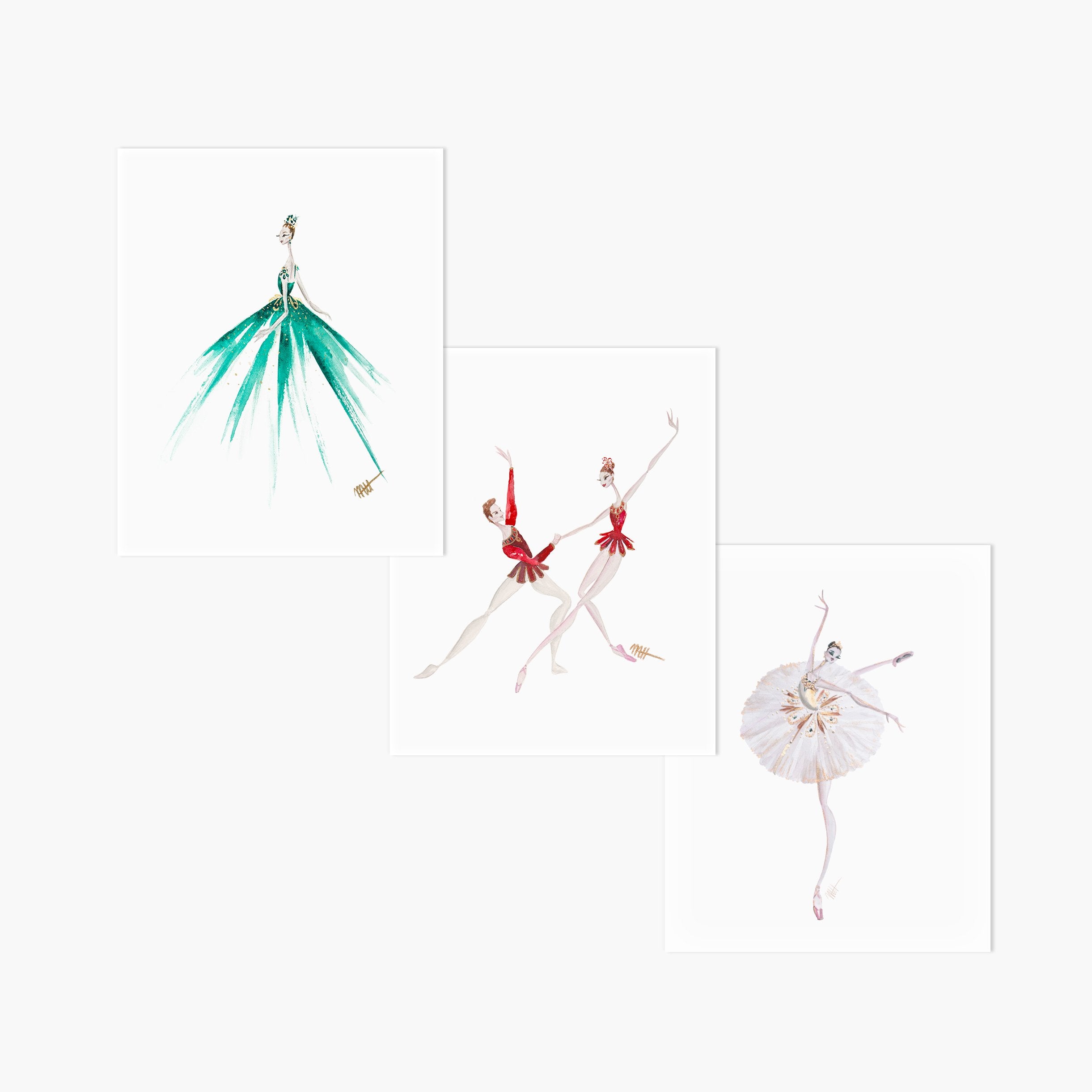 Jewels Art Print Series | Ballet Art and Ballet Lifestyle by Pointebrush